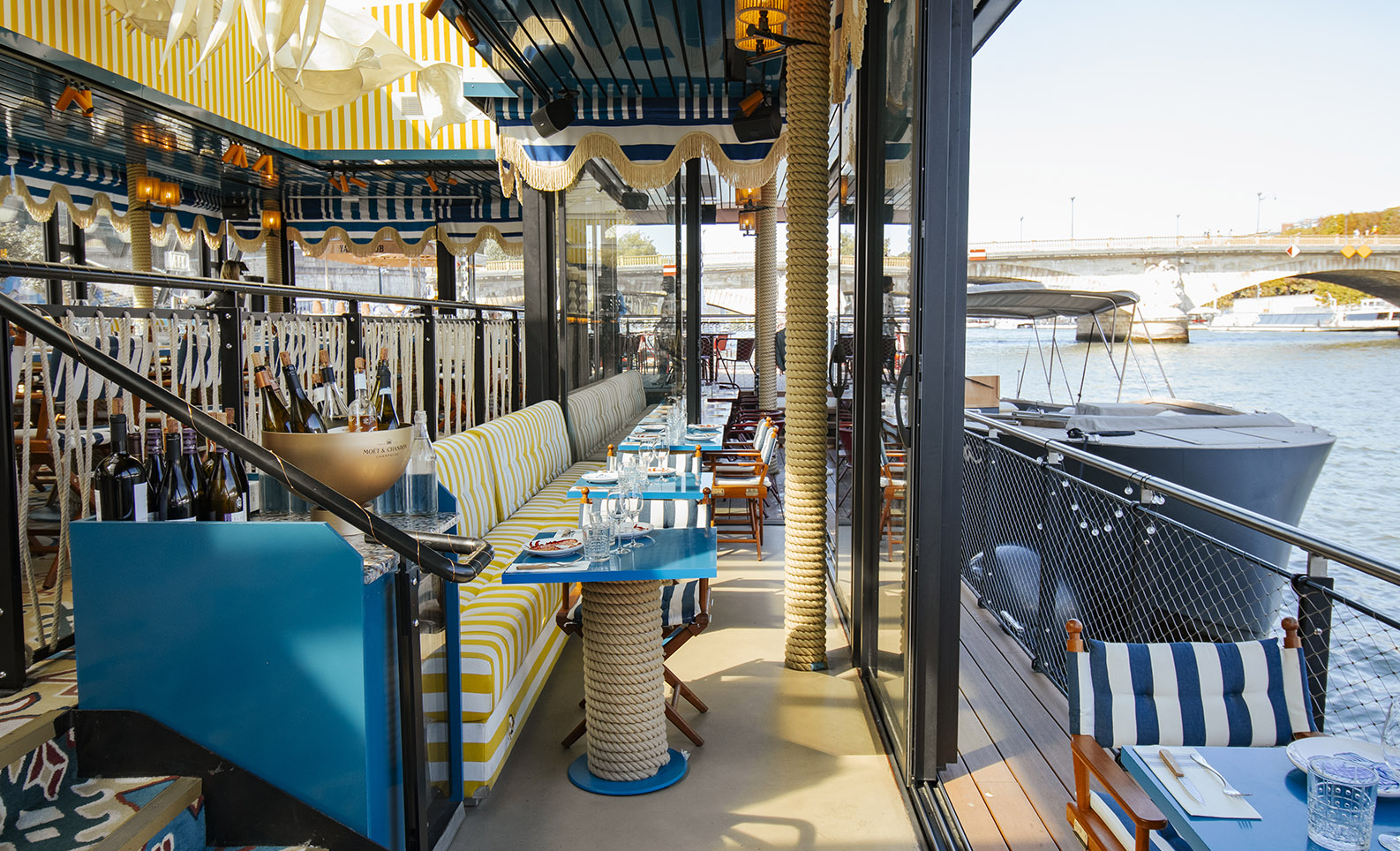 Riviera Fuga : Restaurant péniche à Paris